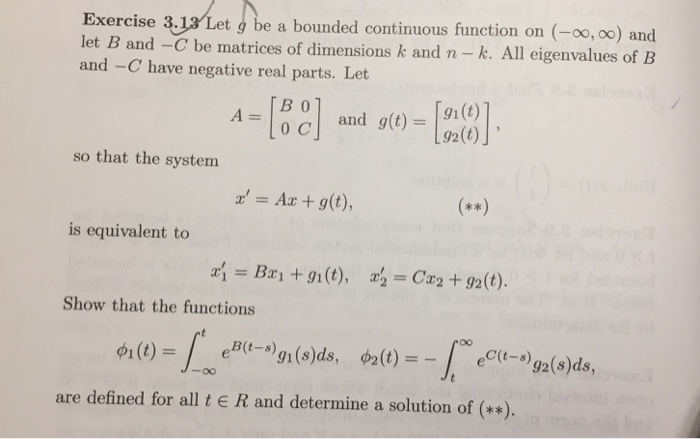 Solved Let g be a bounded continuous function on (-infin, | Chegg.com