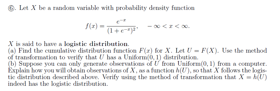 Solved Let X be a random variable with probability density | Chegg.com