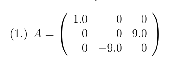 Solved Consider the system x' = Ax for two choices of A: (1) | Chegg.com
