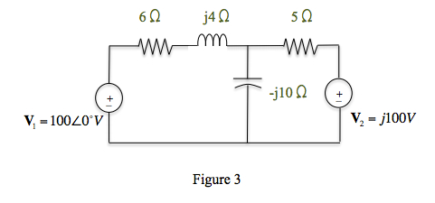 Solved For the circuit in Figure 3: a. Find the complex | Chegg.com