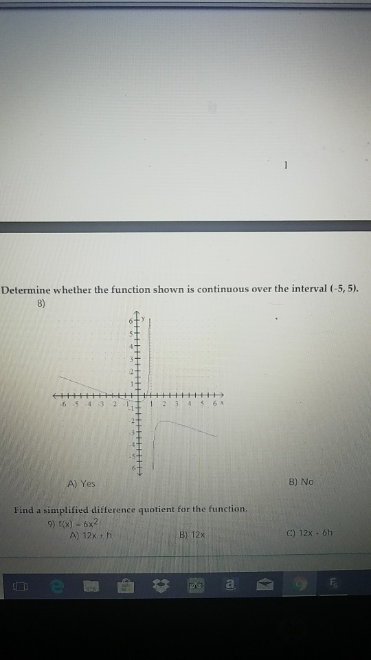 Solved Determine Whether The Function Shown Is Continuous