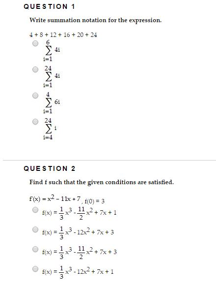 Solved Write summation notation for the expression. 4 + 8 + | Chegg.com