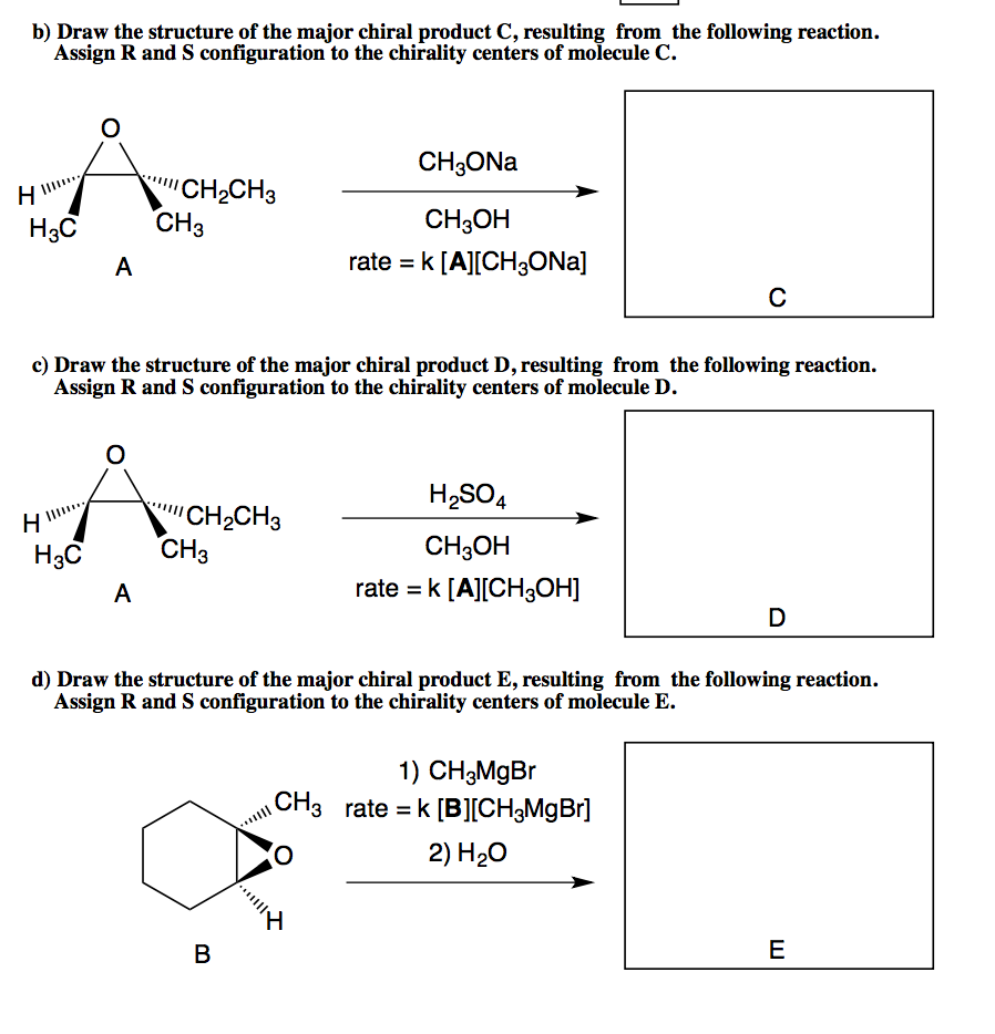 Solved Draw the structure of the major chiral product C, | Chegg.com