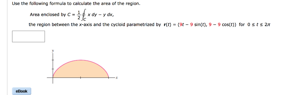 Solved Use the following formula to calculate the area of | Chegg.com