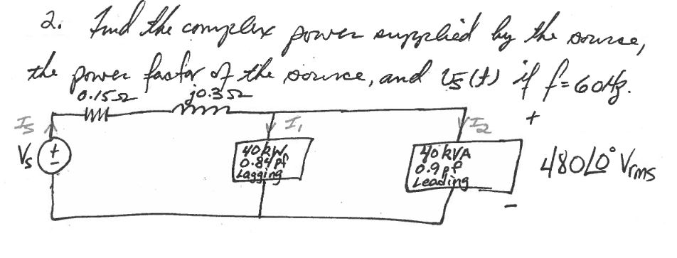 Solved Find the complex power applied by the the power | Chegg.com Solved Find the complex power applied by the the power | Chegg.com