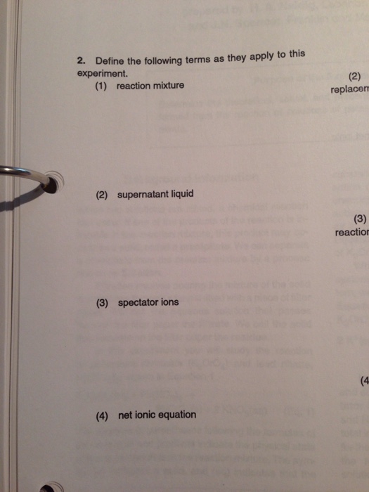 Solved Define following terms as they apply to this | Chegg.com Solved Define following terms as they apply to this | Chegg.com