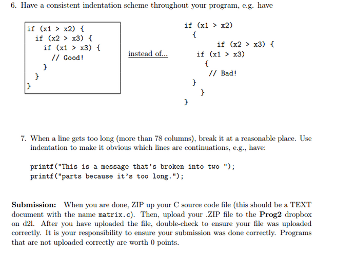 Solved Introduction Write A C Program That Performs Matrix 4565