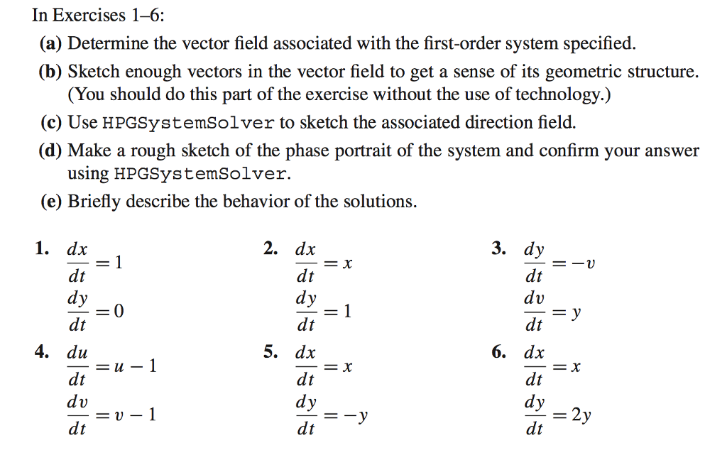 Determine the vector field associated with the | Chegg.com