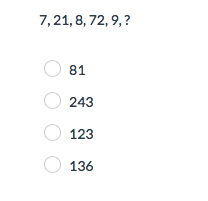 Solved Identify the pattern & choose the next number that | Chegg.com