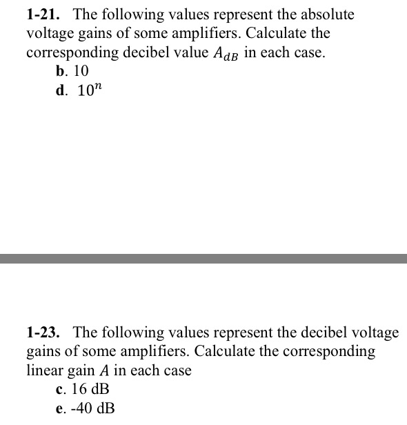 Solved 1-21. The following values represent the absolute | Chegg.com