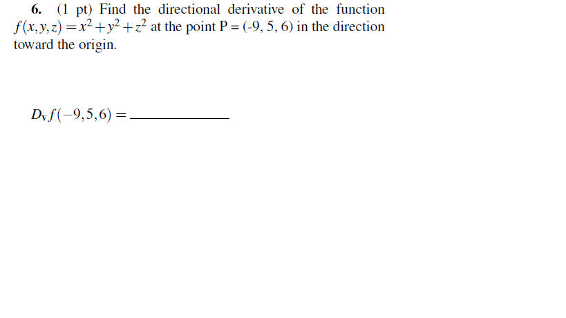 Solved Find The Directional Derivative Of The Function F X