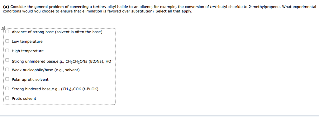 Solved Consider the general problem of converting a tertiary | Chegg.com