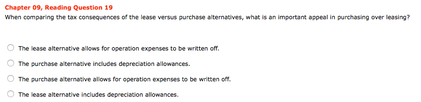 Solved Chapter 09, Reading Question 19 When comparing the | Chegg.com