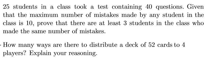 Solved 25 students in a class took a test containing 40 | Chegg.com