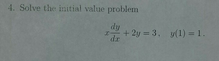 Solved Solve the initial value problem (Differential | Chegg.com