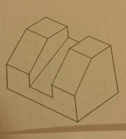 Solved multiview drawing of these. front view, top view, | Chegg.com