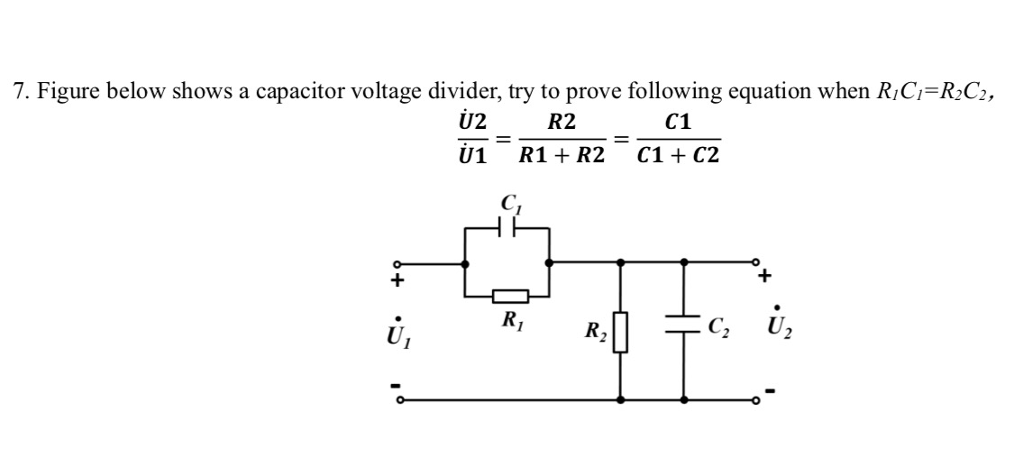 Solved Figure below shows a capacitor voltage divider, try | Chegg.com