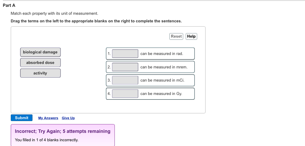Solved Part A Match each property with its unit of | Chegg.com