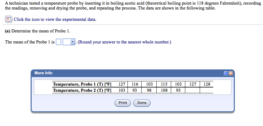 Solved For the following temperature data given in units of | Chegg.com