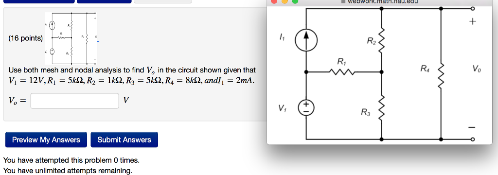 Solved WebworK.matn.nau.edu (16 points) R1 Use both mesh and | Chegg.com