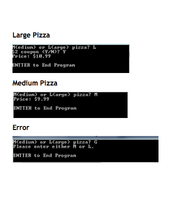 Solved Solution Name: Pizza Problem specification Sophia's | Chegg.com