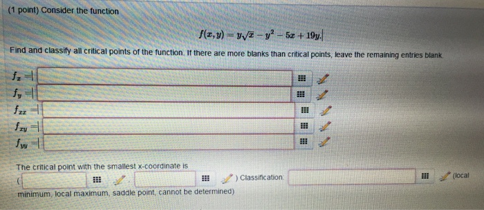 Solved Find and classify all critical points of the function | Chegg.com