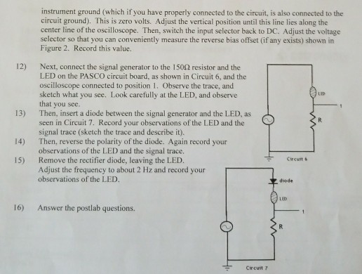 Solved instrument ground (which if you have properly | Chegg.com