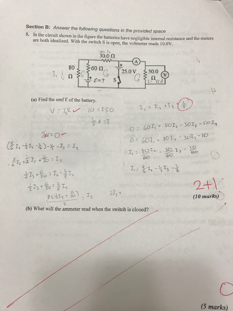 Solved Section B: Answer the following questions in the | Chegg.com