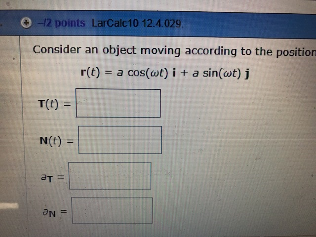 Solved Consider an object moving according to the position | Chegg.com