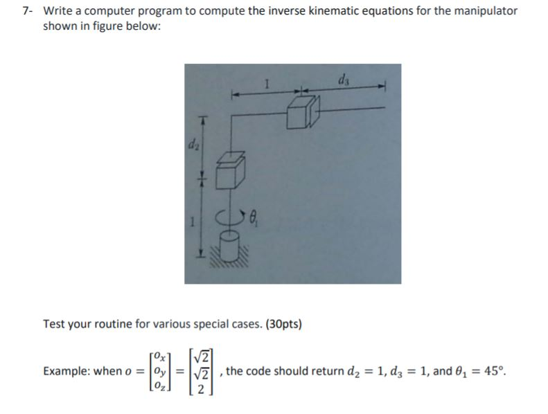 7- Write a computer program to compute the inverse | Chegg.com