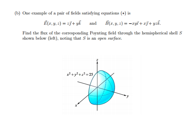 Solved One Example Of A Pair Of Fields Satisfying Equations