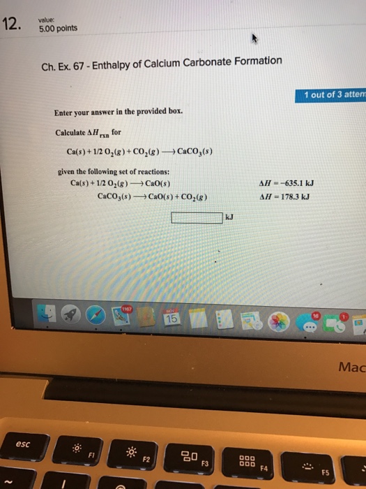 Solved Calculate Delta H_rxn for Ca(s) + 1/2 O_2(g) + | Chegg.com