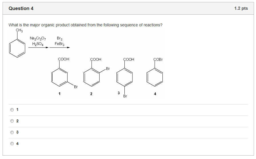 Solved What is the major organic product obtained from the | Chegg.com