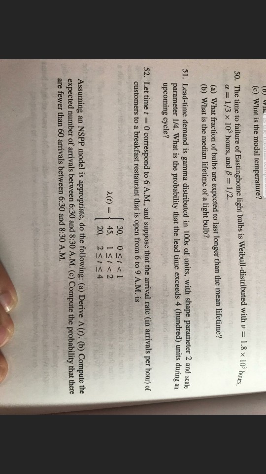 2. Problem 5.52 in your textbook. Replacing 6 A.M. | Chegg.com