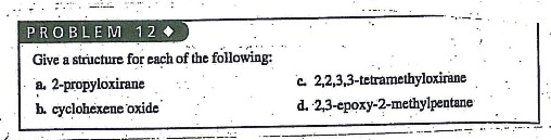 Solved PROBLEM 12 Give a structure for each of the | Chegg.com