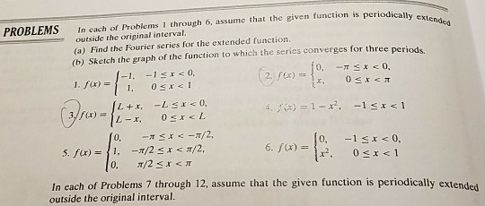 Solved yexten PROBLEMS In each of Problems 1 through 6, | Chegg.com