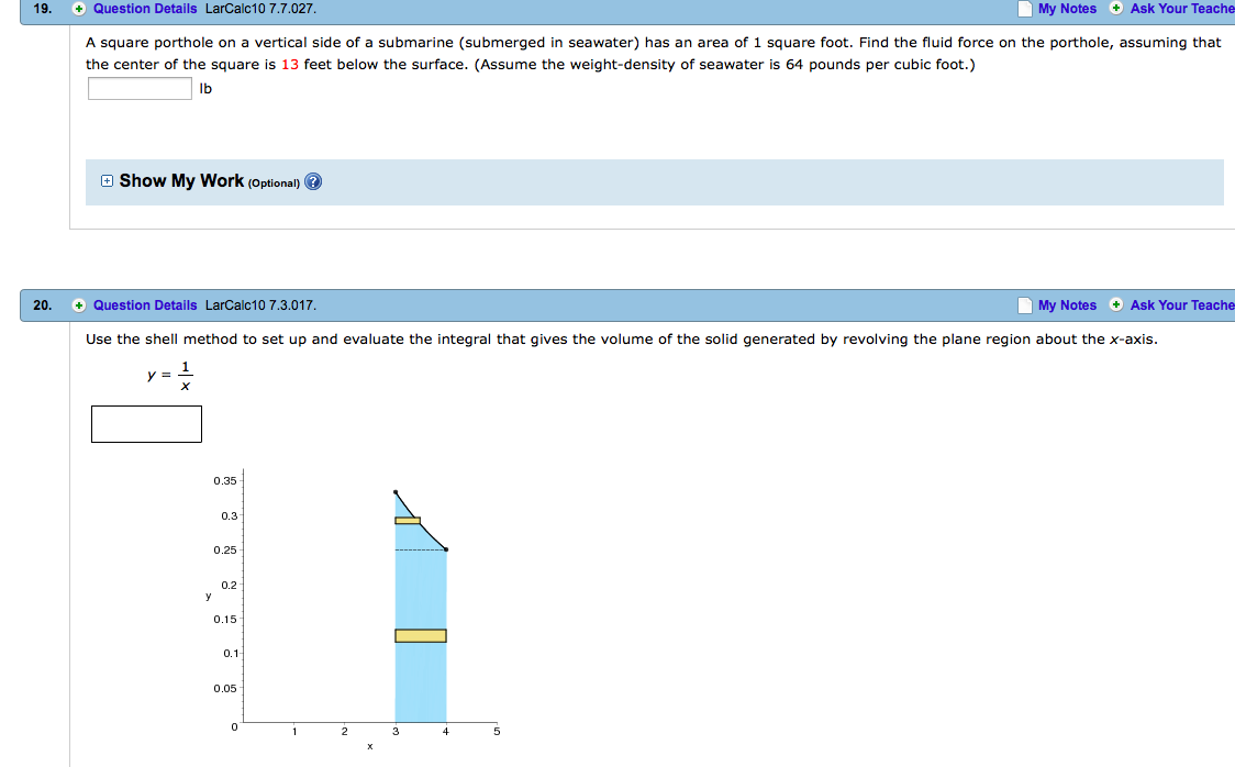Solved A square porthole on a vertical side of a submarine | Chegg.com