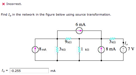 Solved Find I0 in the network in the figure below using | Chegg.com