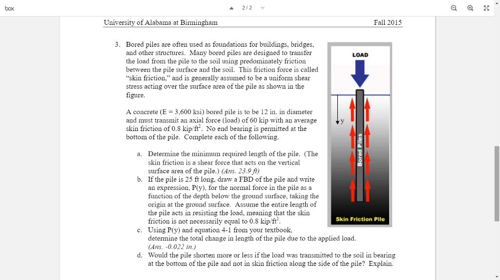 Undrained cohesion and reduction factor is not needed | Chegg.com
