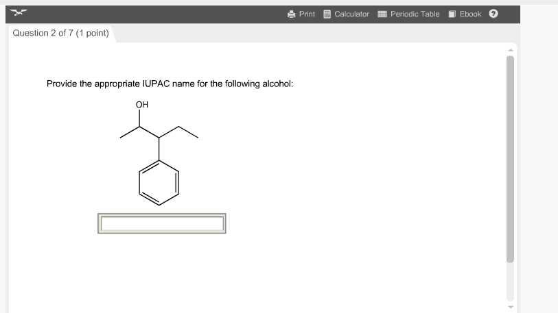 Solved Prir lculator" Periodic Table. Ebook Question 2 of 7 | Chegg.com