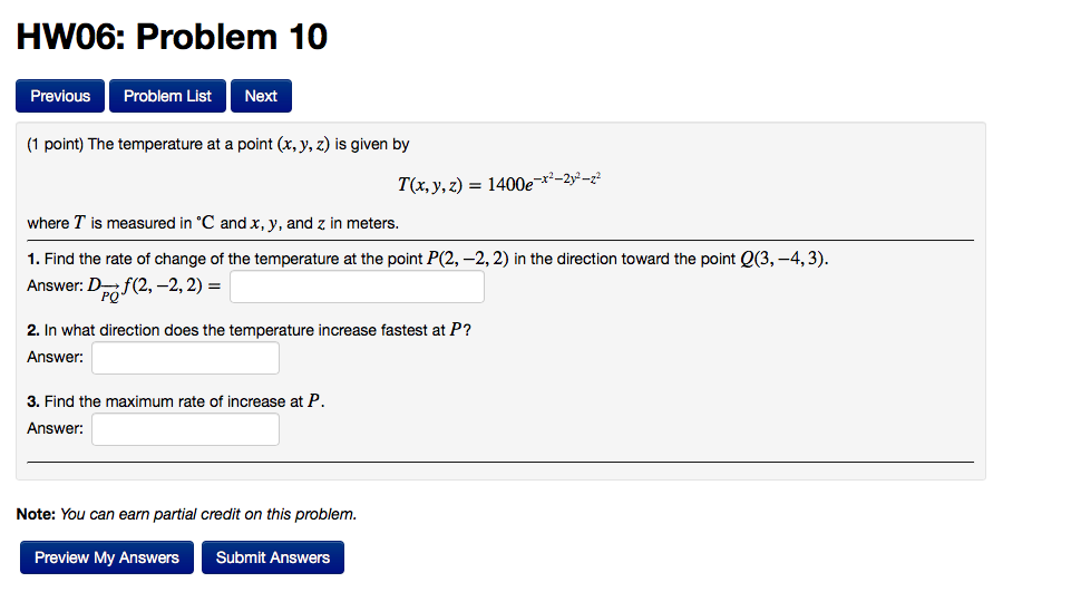 Solved HW06: Problem 10 Previous Problem List Next (1 point) | Chegg.com