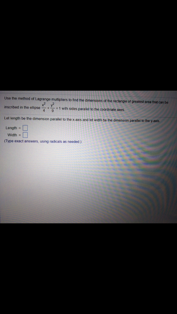 Solved Use the method of Lagrange multipliers to find the | Chegg.com