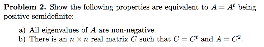 Solved Problem 2. Show the following properties are | Chegg.com