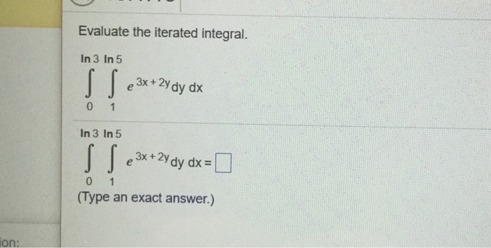 Solved Evaluate the iterated integral. integral^In 3_0 | Chegg.com
