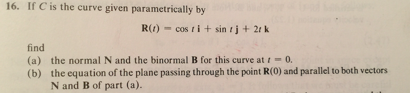 Solved If C is the curve given parametrically by R(t) = cos | Chegg.com