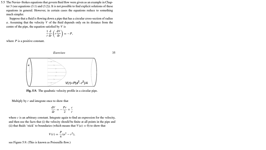 Solved The Navier-Stokes equations that govern fluid flow | Chegg.com