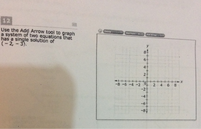 Solved Use the Add Arrow tool to graph a system of two | Chegg.com
