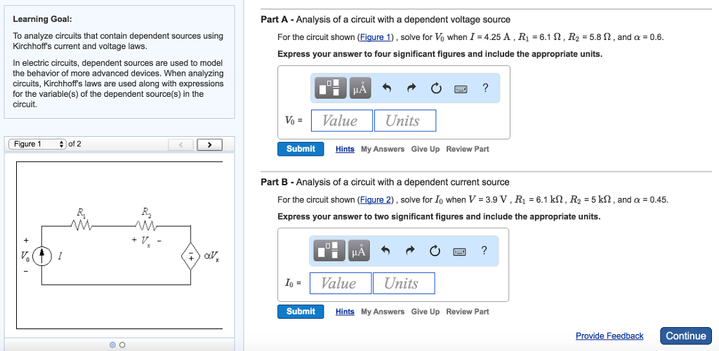 Solved Learning Goal: To analyze circuits that contain | Chegg.com