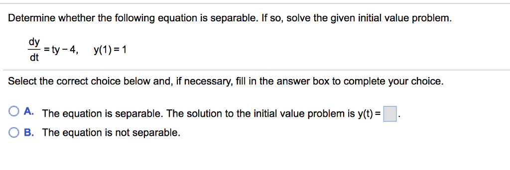 Solved Determine Whether The Following Equation Is