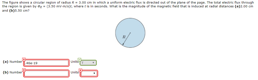 Solved The figure shows a circular region of radius R = 3.00 | Chegg.com